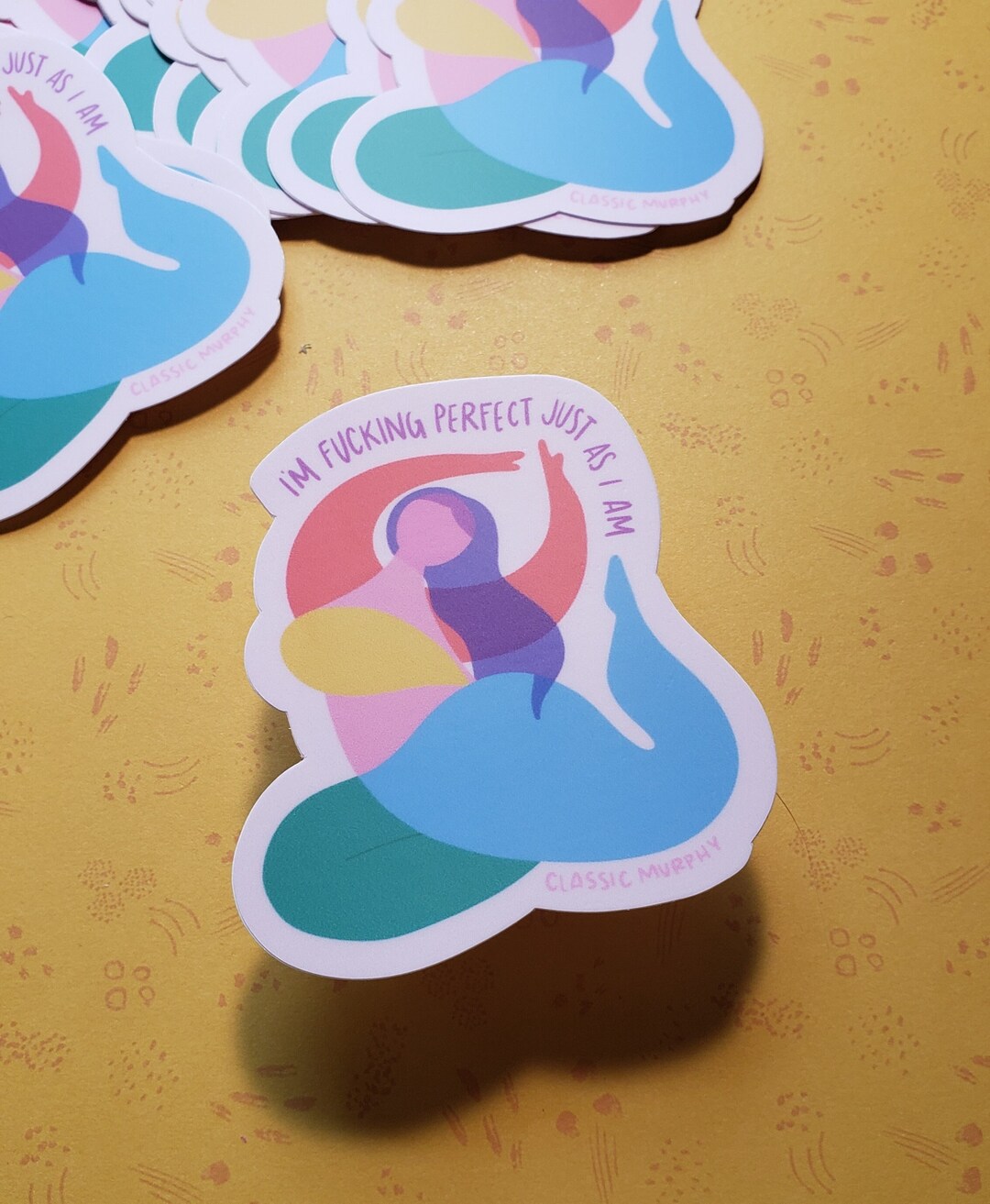 Body Positivity Vinyl Sticker Big Girl Summer Rainbow - Etsy