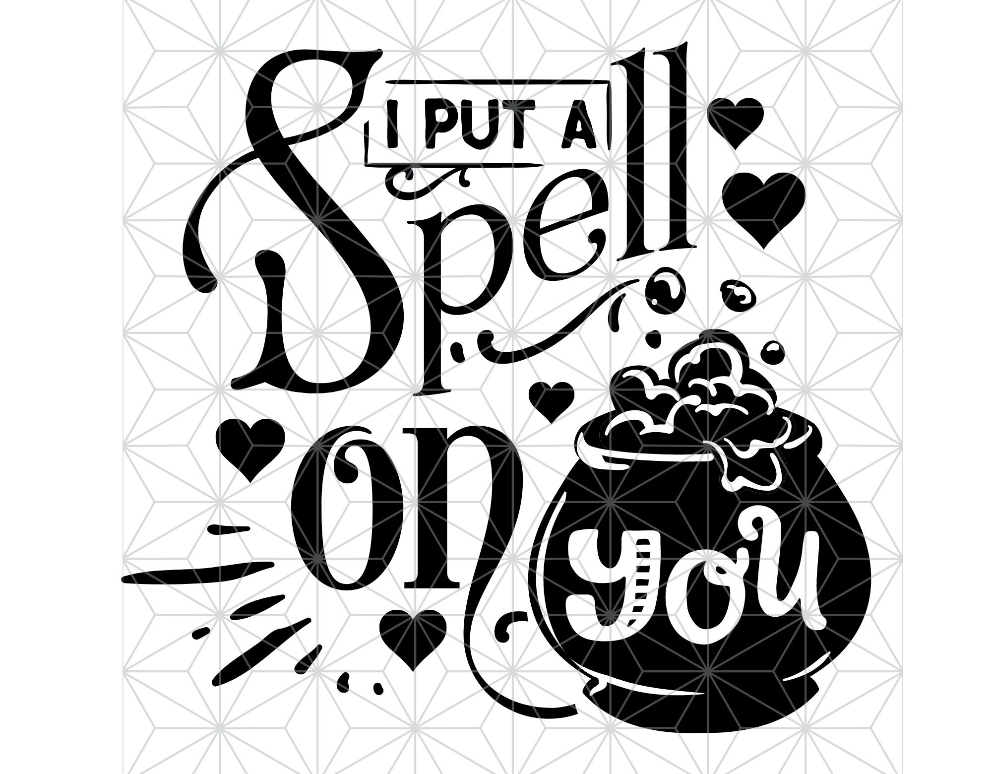 I Put a Spell on You SVG, Hocus Pocus Svg, Halloween Quote, Witch Quote ...