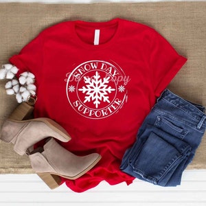 Snow Day Supporter - PNG & SVG, Snow Day Shirt, Christmas Svg ...