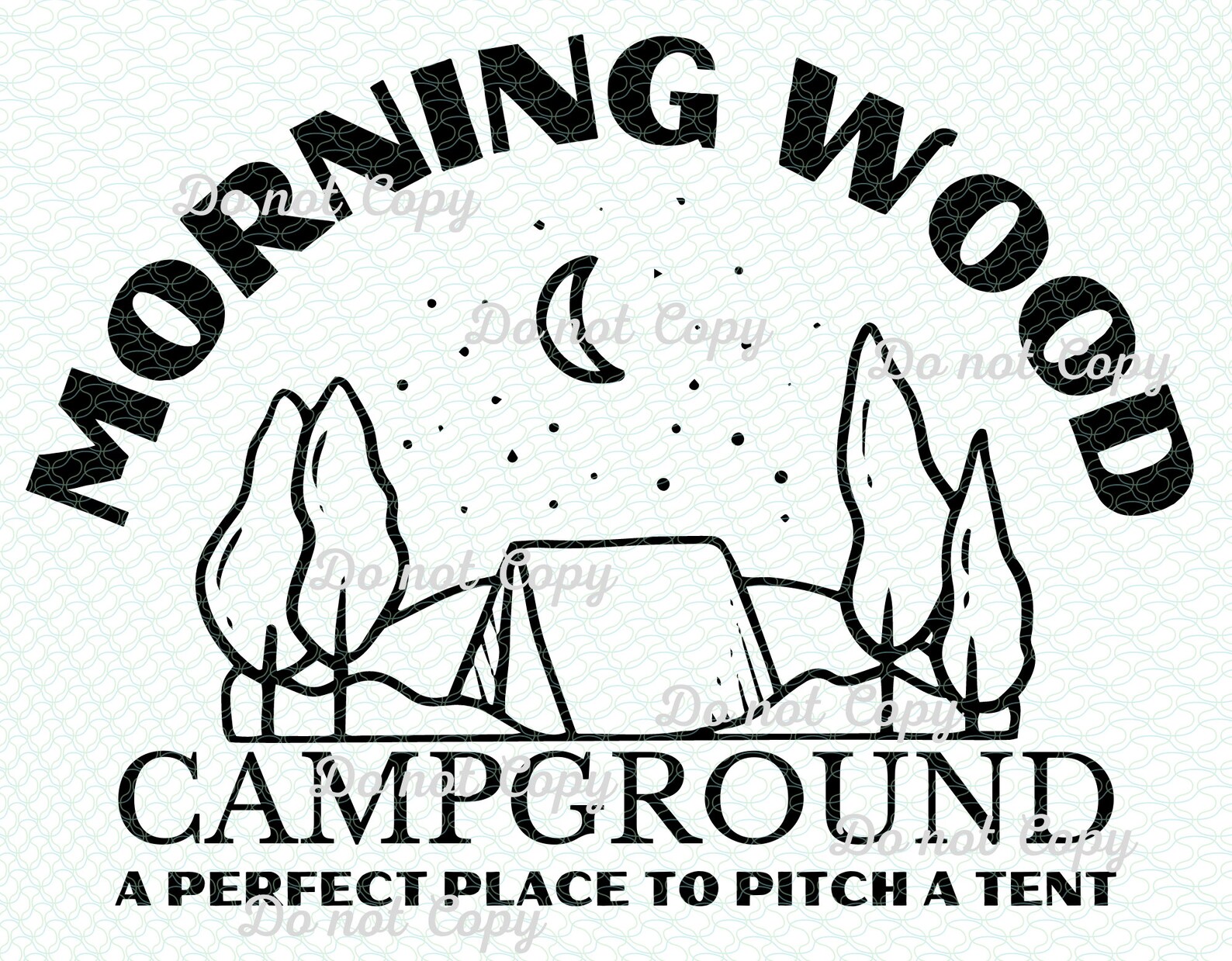 Morning Wood PNG & SVG, Campground Svg, Pitch a Tent, Woods Svg, Forest ...