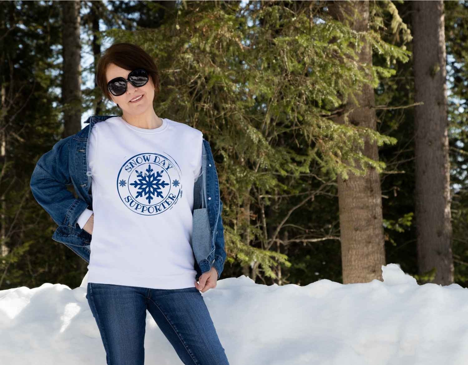 Snow Day Supporter PNG & SVG Snow Day Shirt Christmas Svg - Etsy