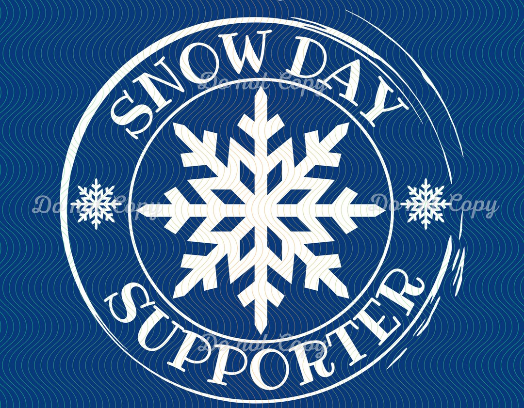 Snow Day Supporter - PNG & SVG, Snow Day Shirt, Christmas Svg ...