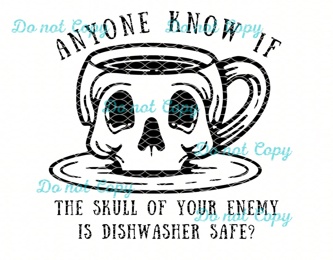 Skull of Your Enemy SVG & PNG, Coffee and Skull SVG, Coffee Svg, Dark ...