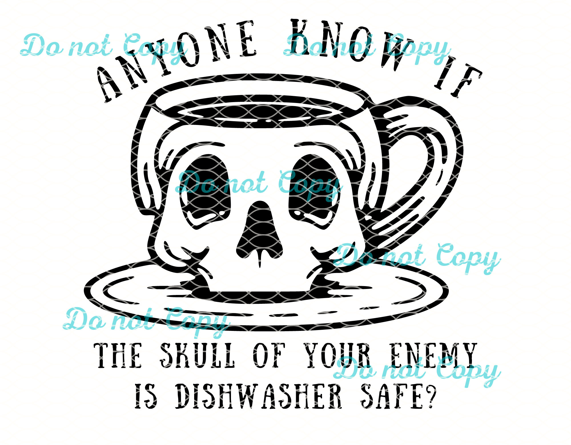 Skull of Your Enemy SVG & PNG Coffee and Skull SVG Coffee - Etsy