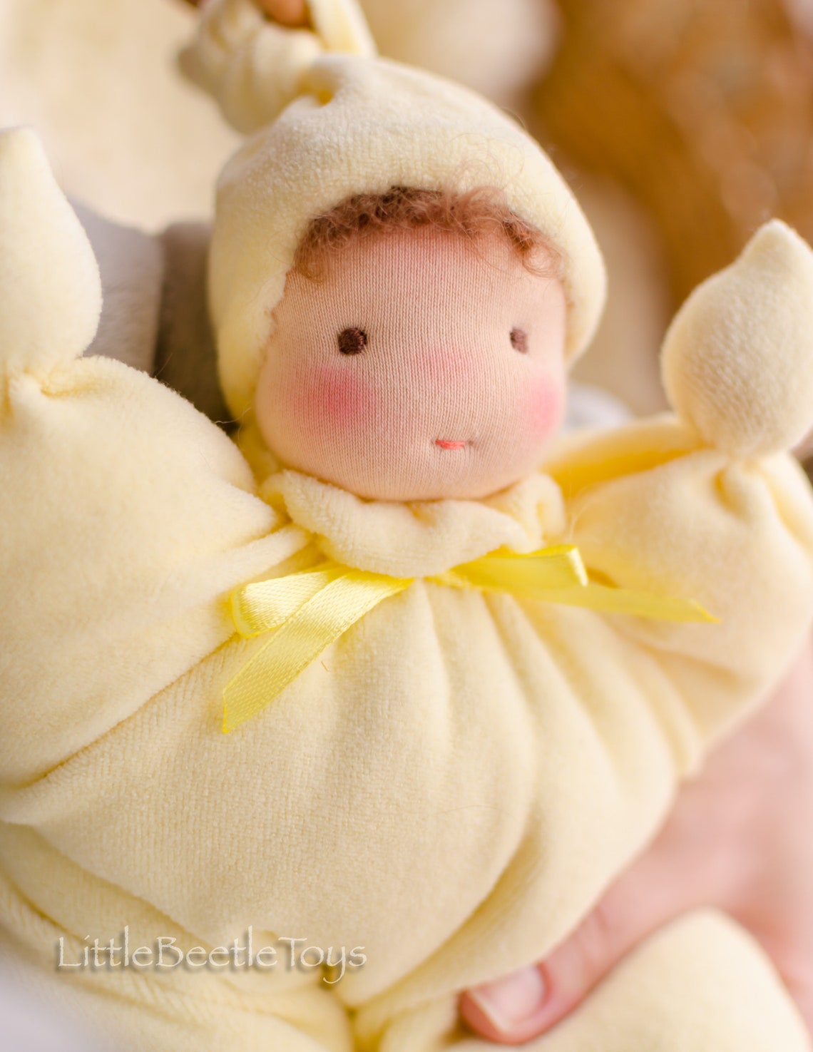 Waldorf Butterfly Doll 10 Waldorf Toy Comforter Ivory - Etsy