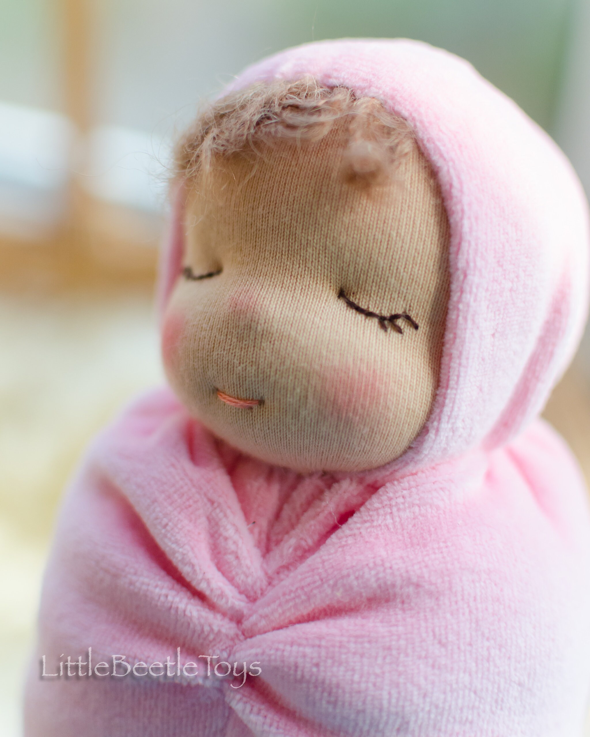 Waldorf Doll for Sleep Sleepy Baby Doll 11 Bedtime Doll Swaddled ...
