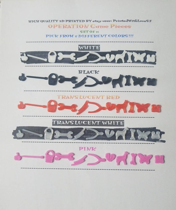 Operation Game Pieces Pictures