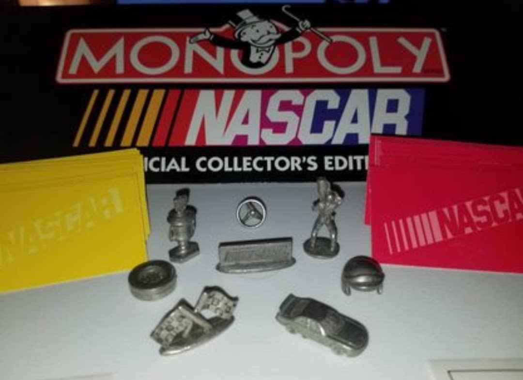 Vintage 1997 NASCAR Monopoly Set 100% Complete - Etsy