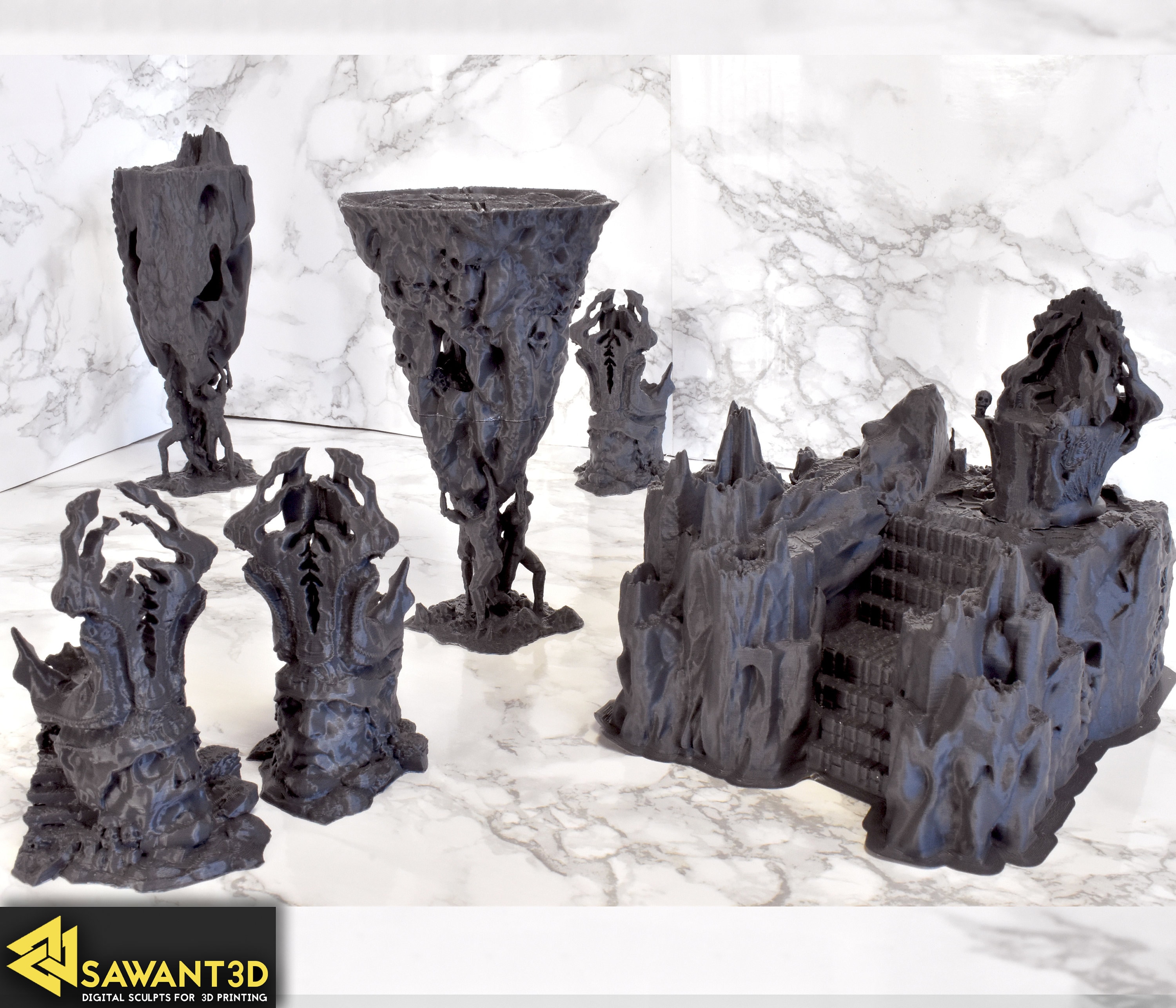 Tzeentch Terrain Set PREMIUM WARGAMING SCENERY D&D / | Etsy