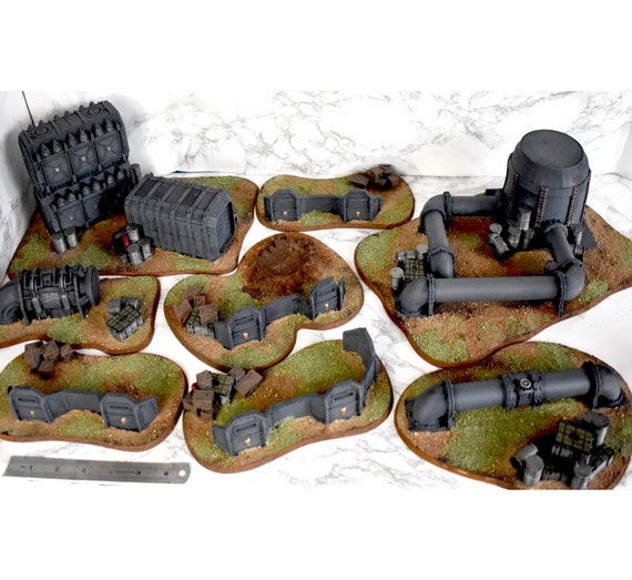 Battlefield Outpost Terrain Set Wargaming Scenery / Star - Etsy