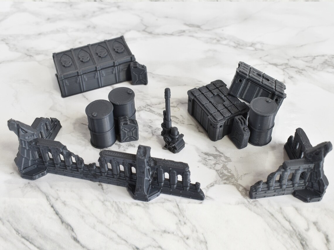 Warhammer 40k Scatter Terrain & Objective Markers Light | Etsy