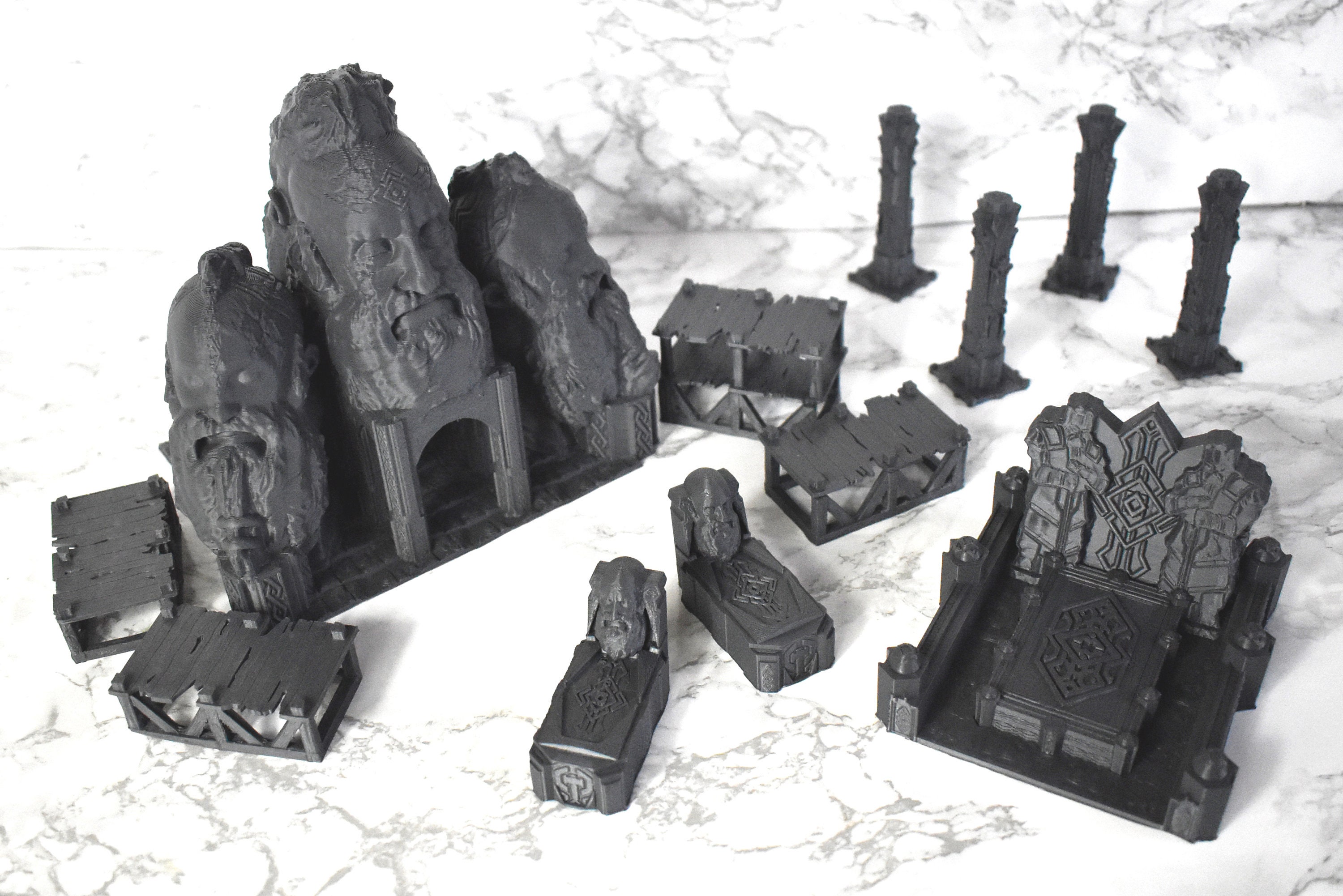 Dwarven Temple Wargaming Scenery 40k / Dungeons and Dragons - Etsy