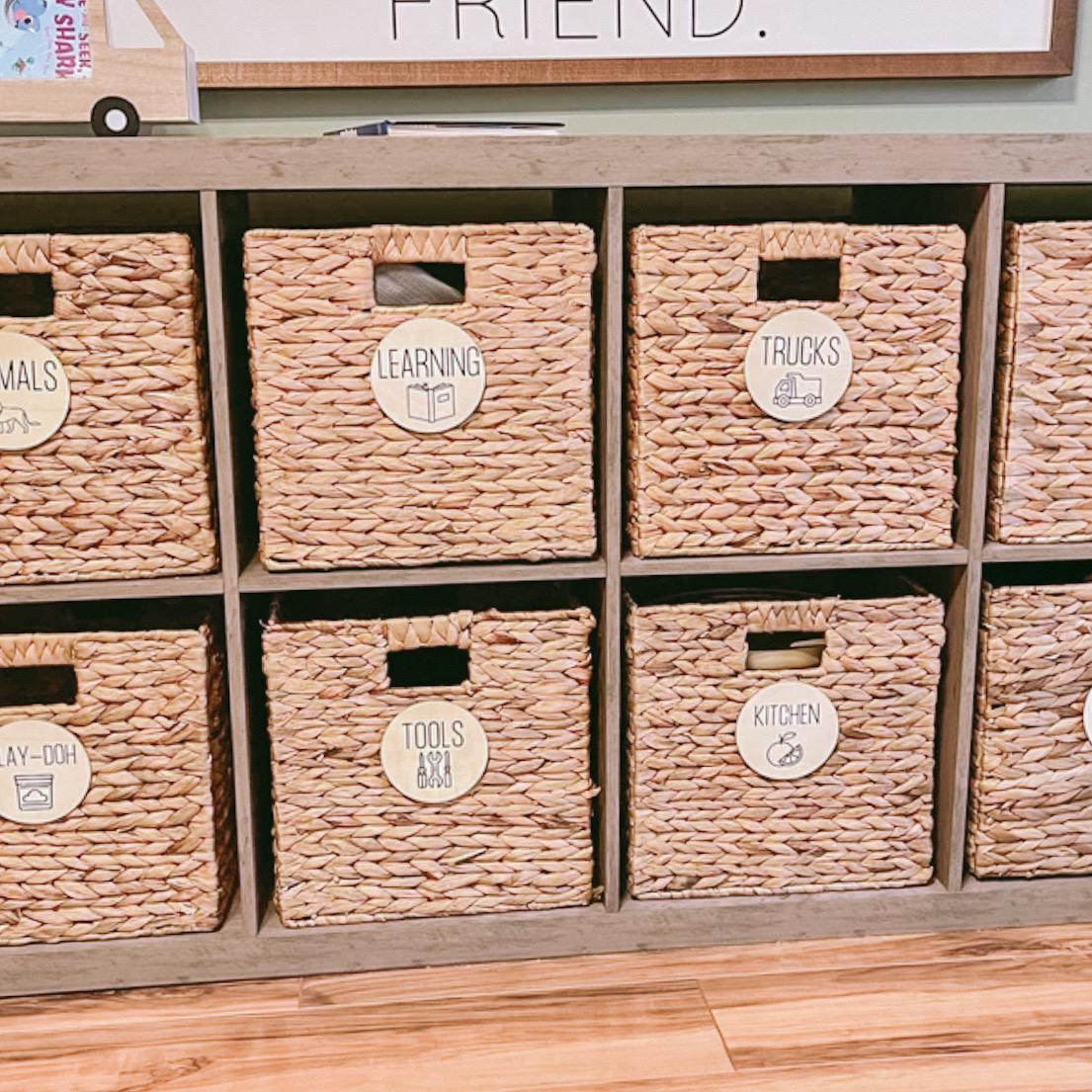 Boho Wooden Toy Labels, Custom Toy Organization, Modern Toy Box Tags - Etsy