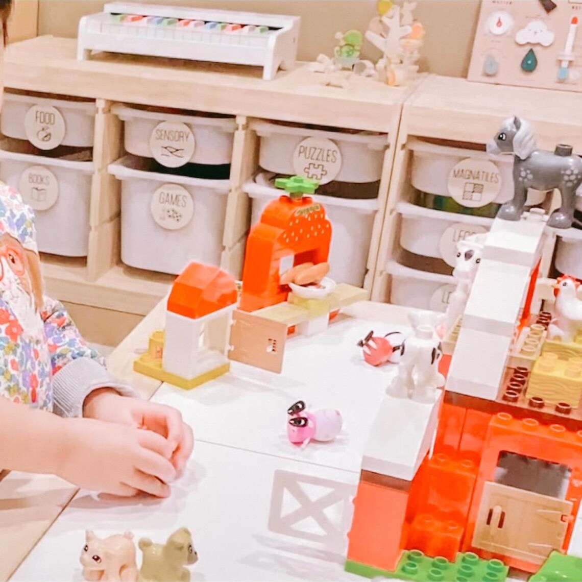 Boho Wooden Toy Labels, Custom Toy Organization, Modern Toy Box Tags - Etsy