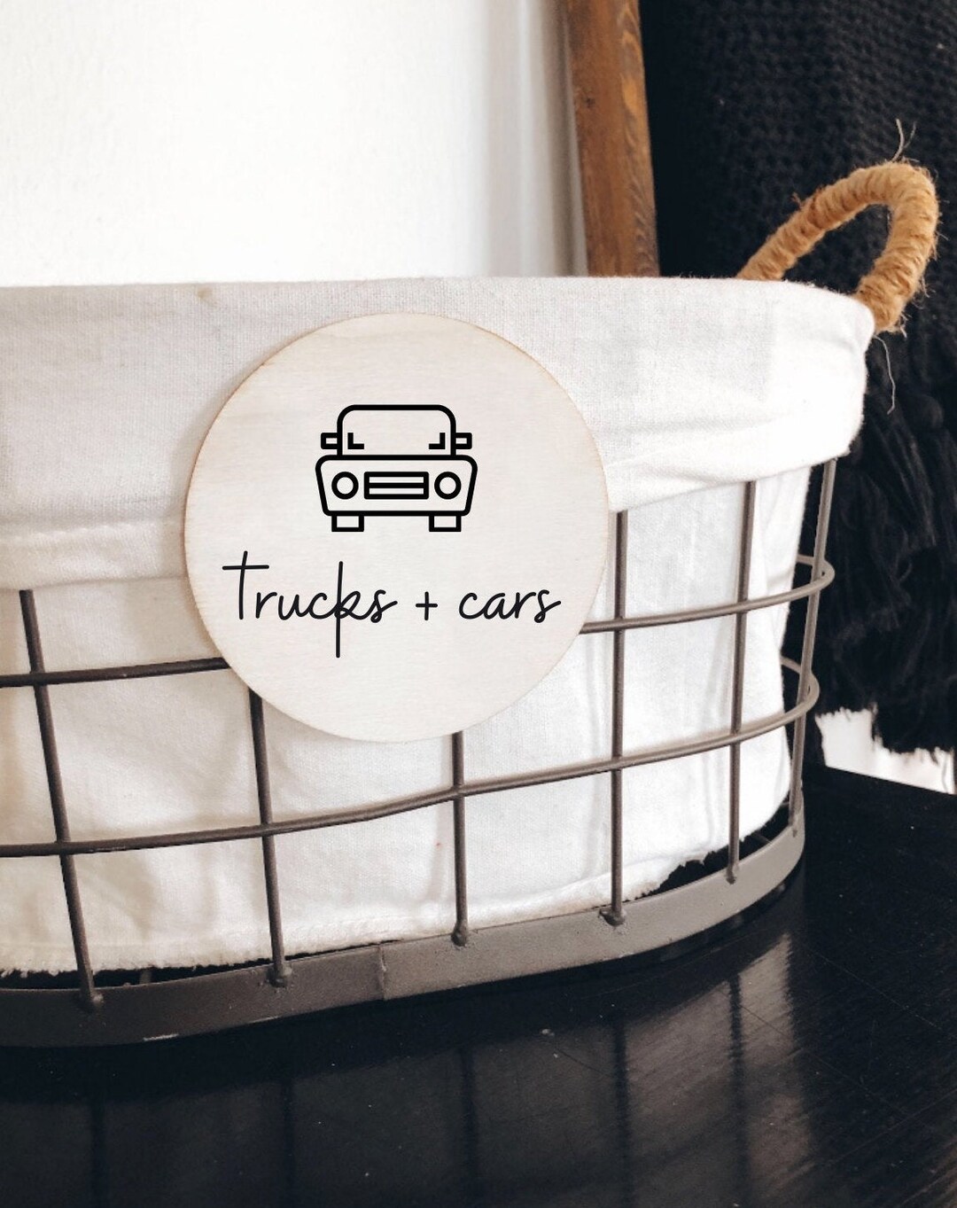 Boho Wooden Toy Labels Ikea Trofast Wooden Labels Modern Toy Box Tags ...