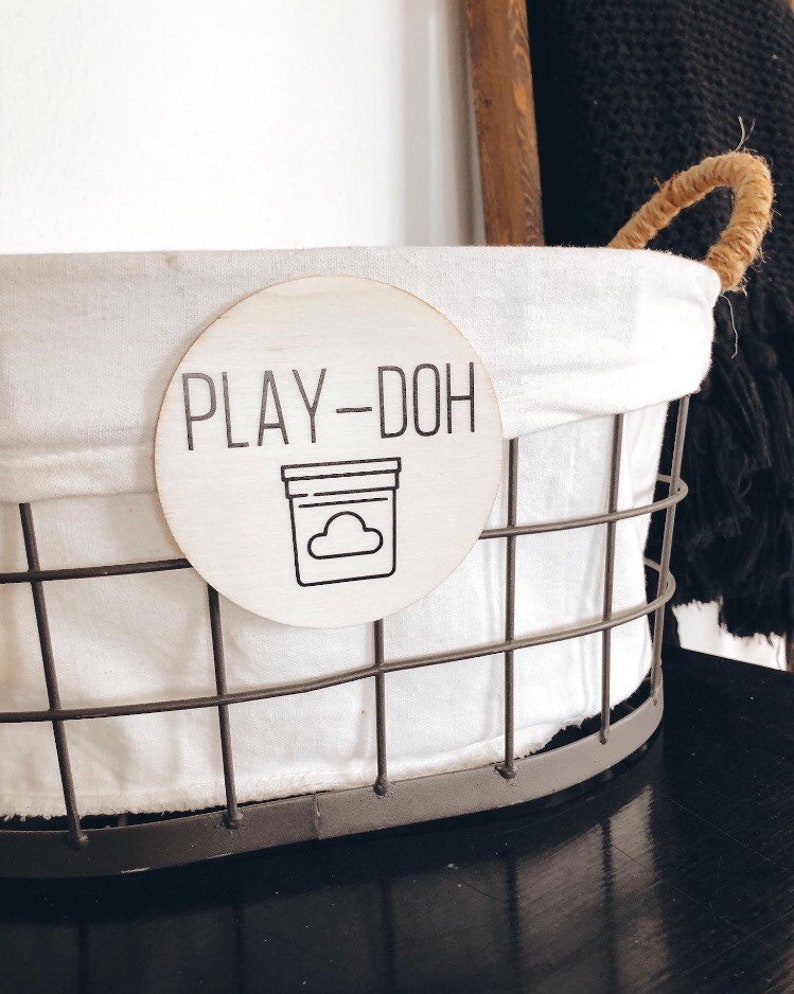 Boho Wooden Toy Labels, Custom Toy Organization, Modern Toy Box Tags - Etsy