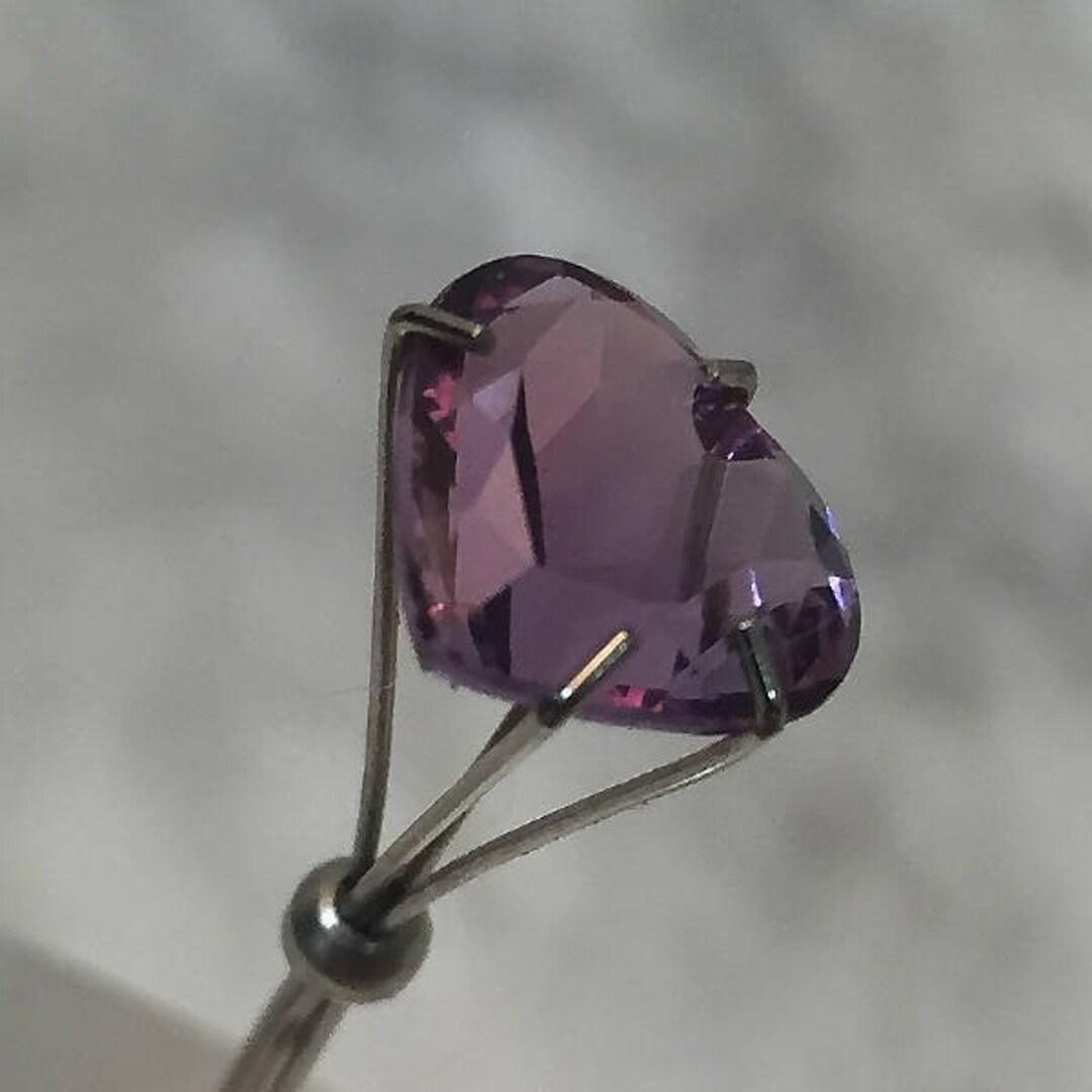10 Mm, Purple Amethyst-heart - Etsy