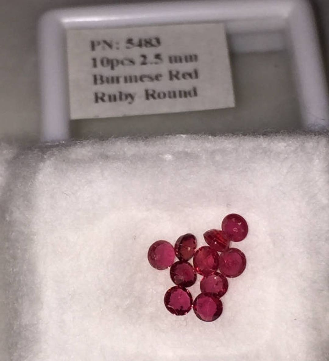 2.5 Mm, 10pcs of Burmese Red Ruby-round - Etsy