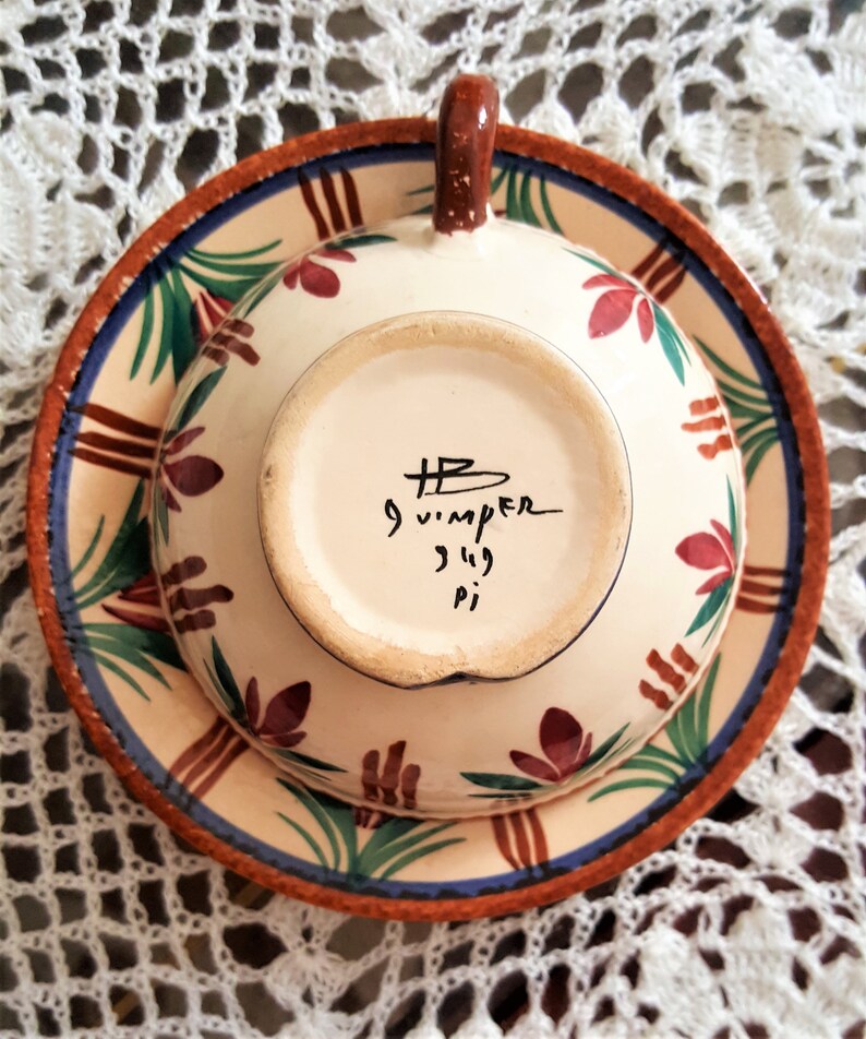 Lovely Hand Painted Coffee/tea Server of Quimper - Etsy