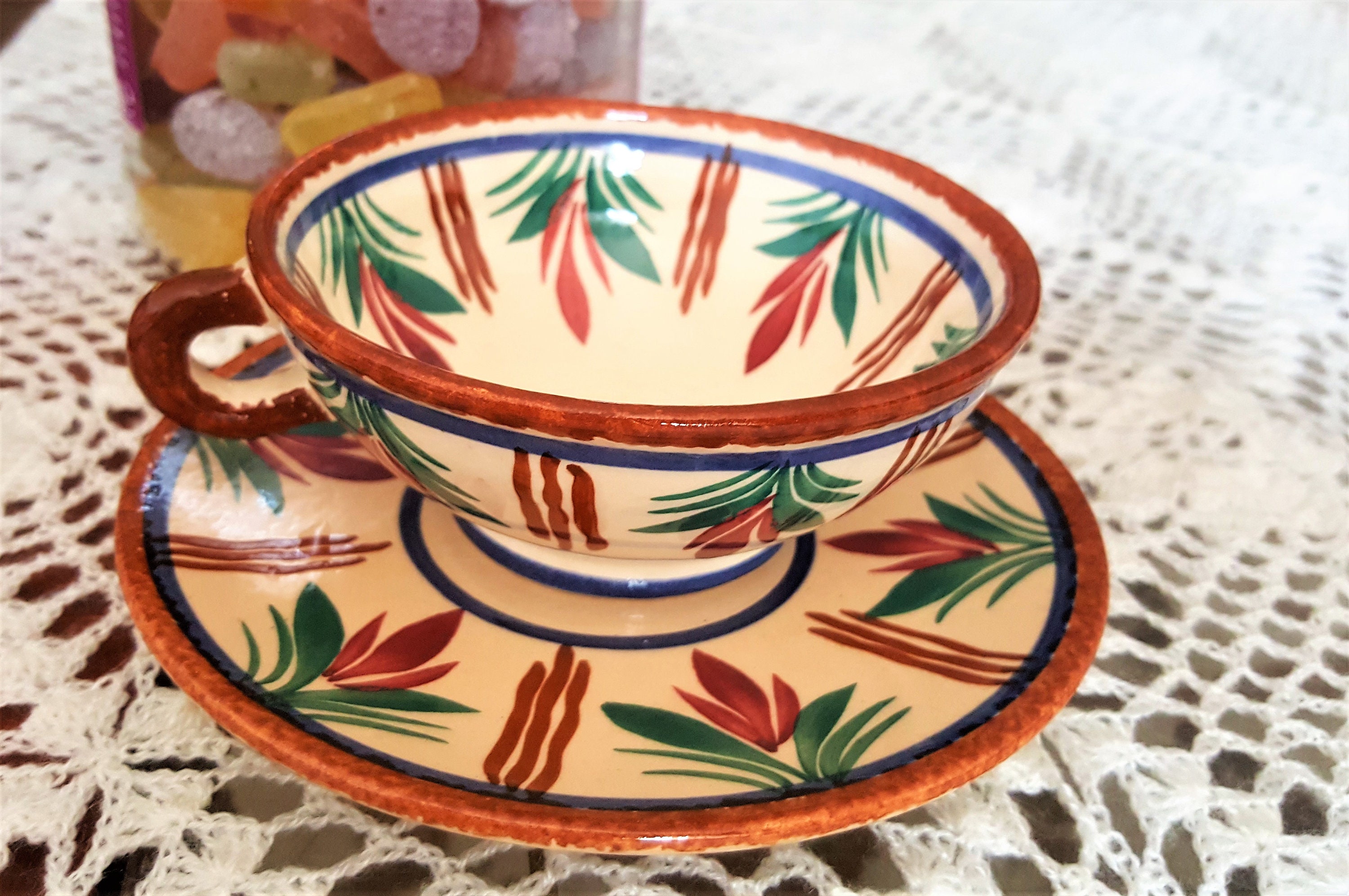 Lovely Hand Painted Coffee/tea Server of Quimper - Etsy