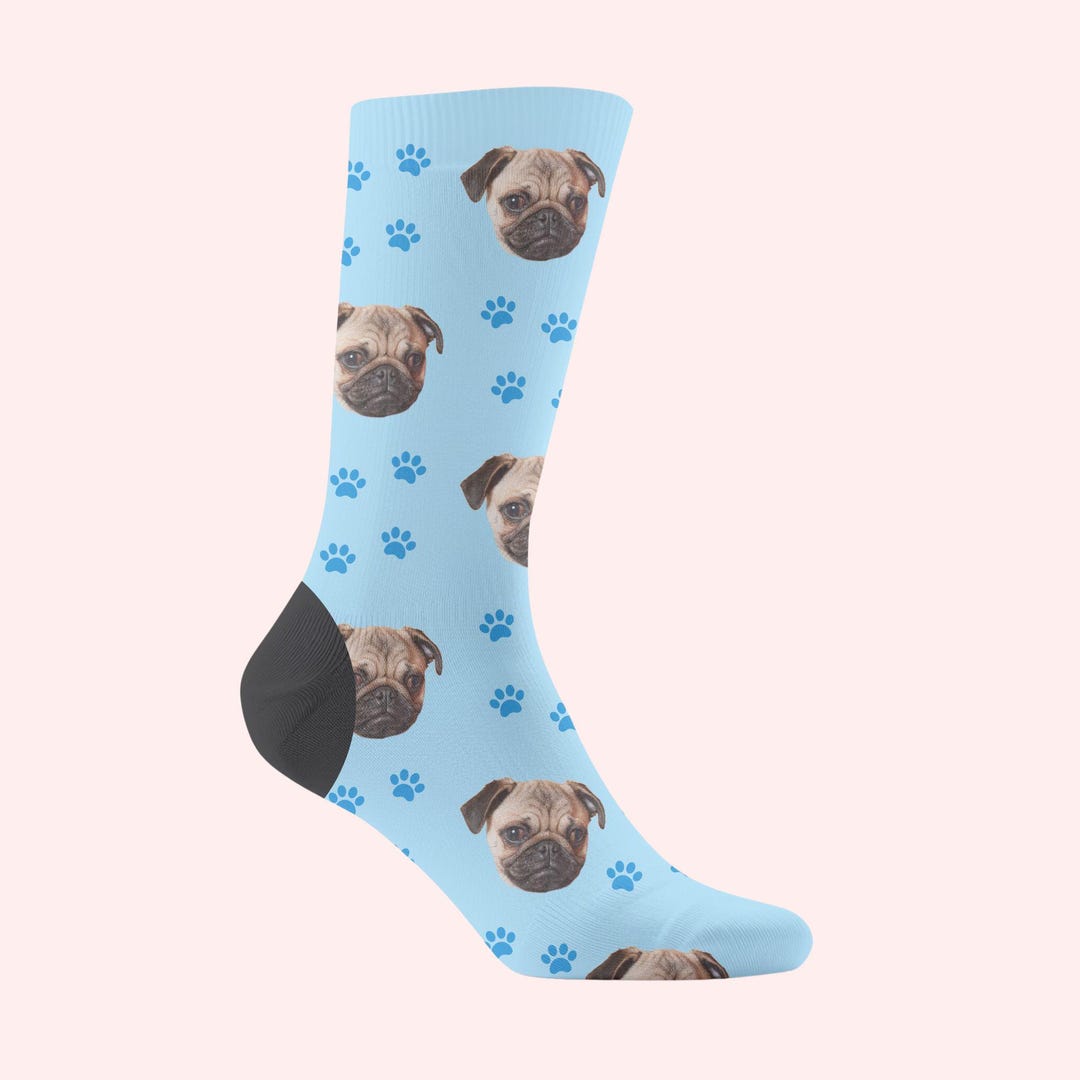 Customized Dog Socks || Your Dogs Face Socks || Personalised Pet Socks ...