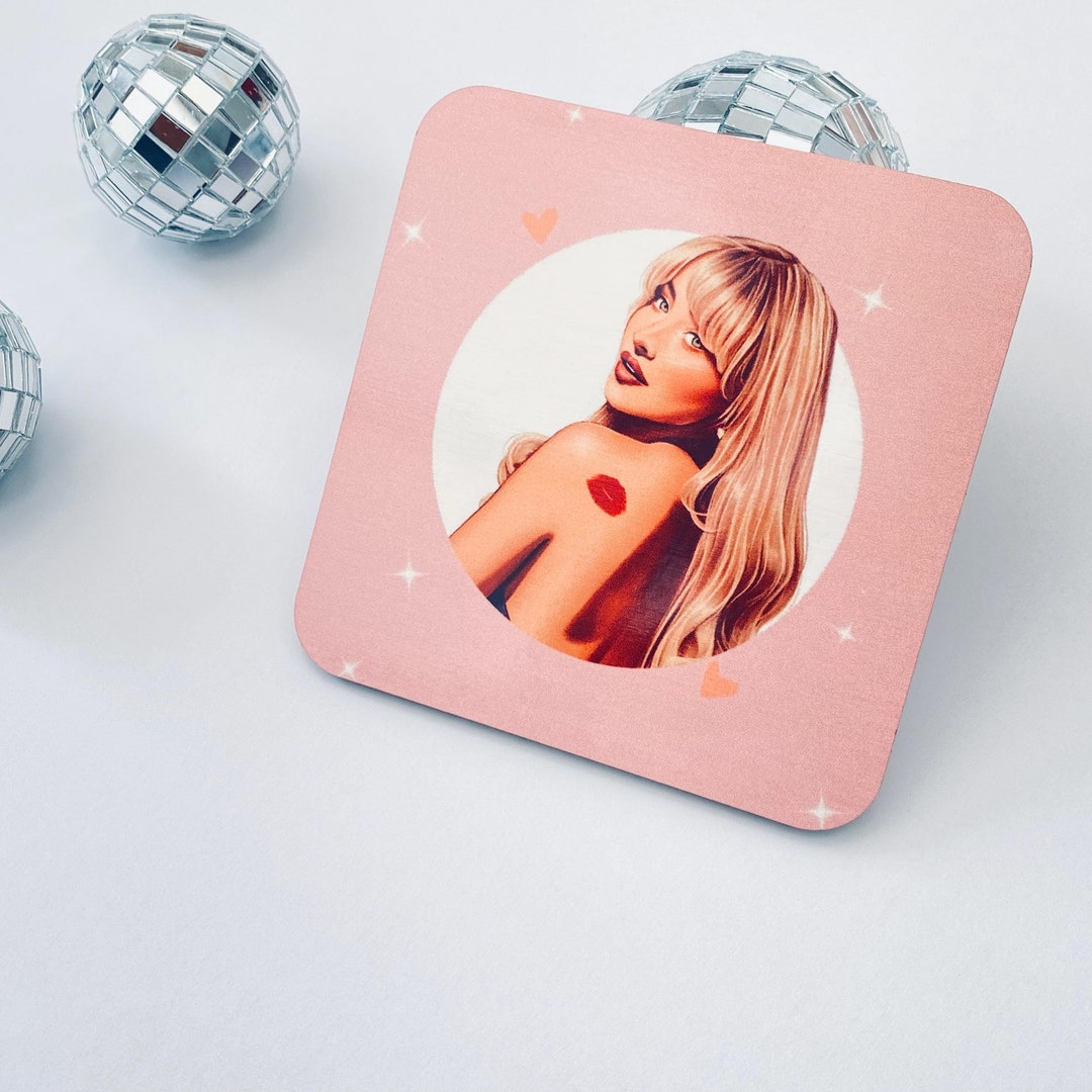 Sabrina Carpenter Inspired Coaster MDF Printed Coaster Sabrina Gifts ...