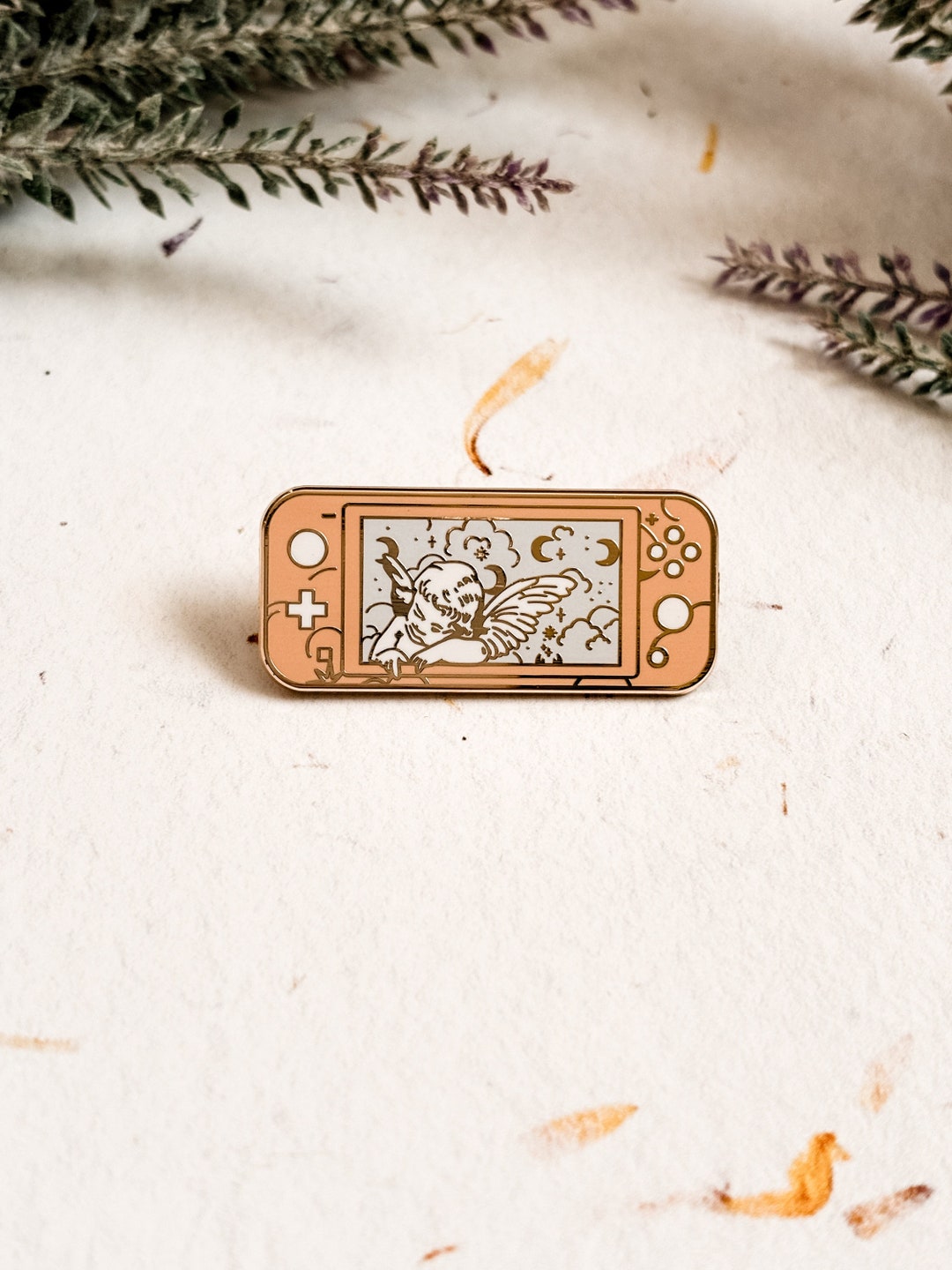 Cozy Game Angel Enamel Pin Cozy Gaming Switch Enamel Pin Heaven Video ...