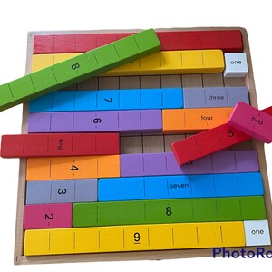 Personalised Wooden Number Bond Board Montessori Number Bonds - Etsy