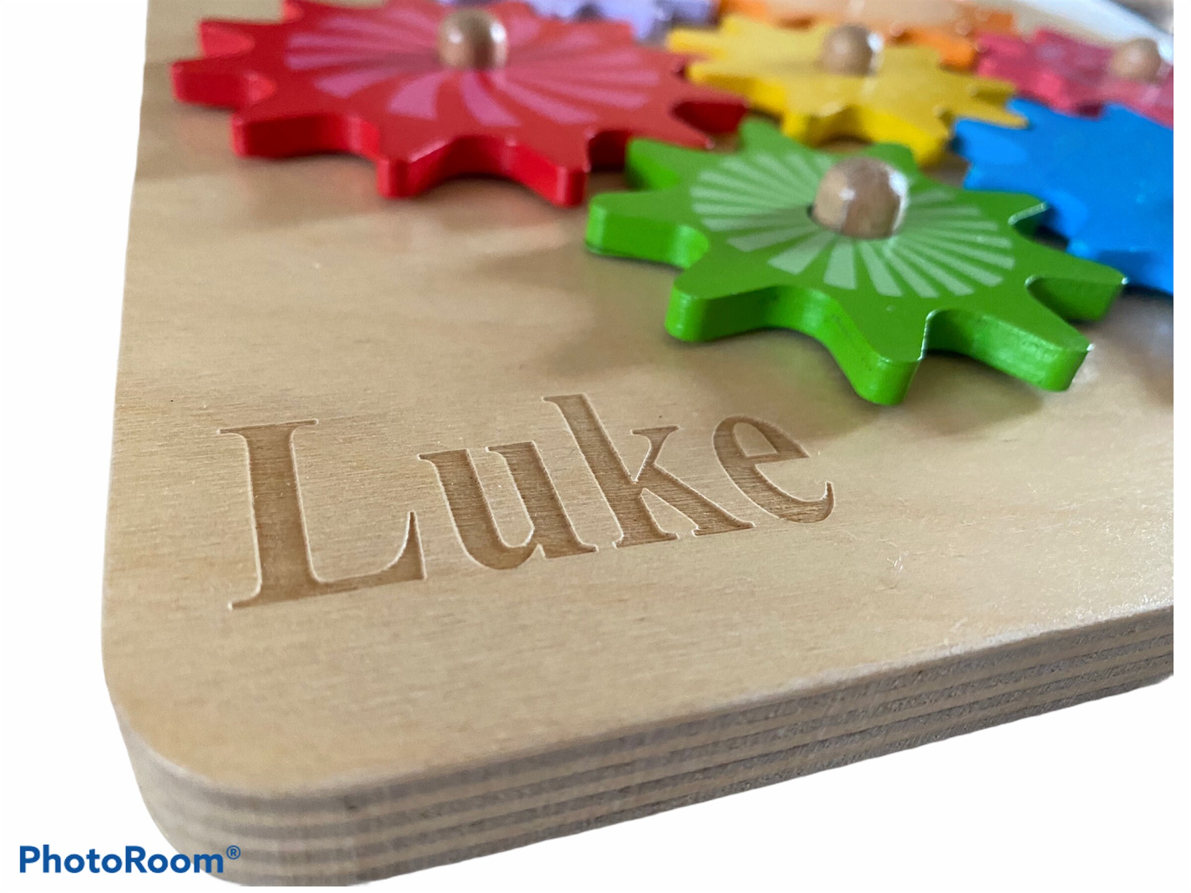 Personalised Wooden Cog Puzzle Spinning Gears And Cogs Etsy Singapore