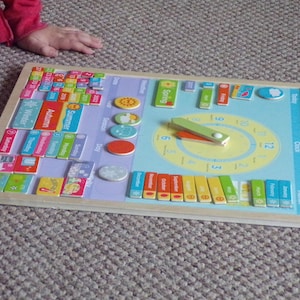 Personalised Wooden Magnetic Calendar and Weatherboard - Etsy UK