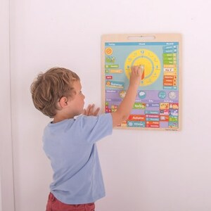 Personalised Wooden Magnetic Calendar and Weatherboard - Etsy UK