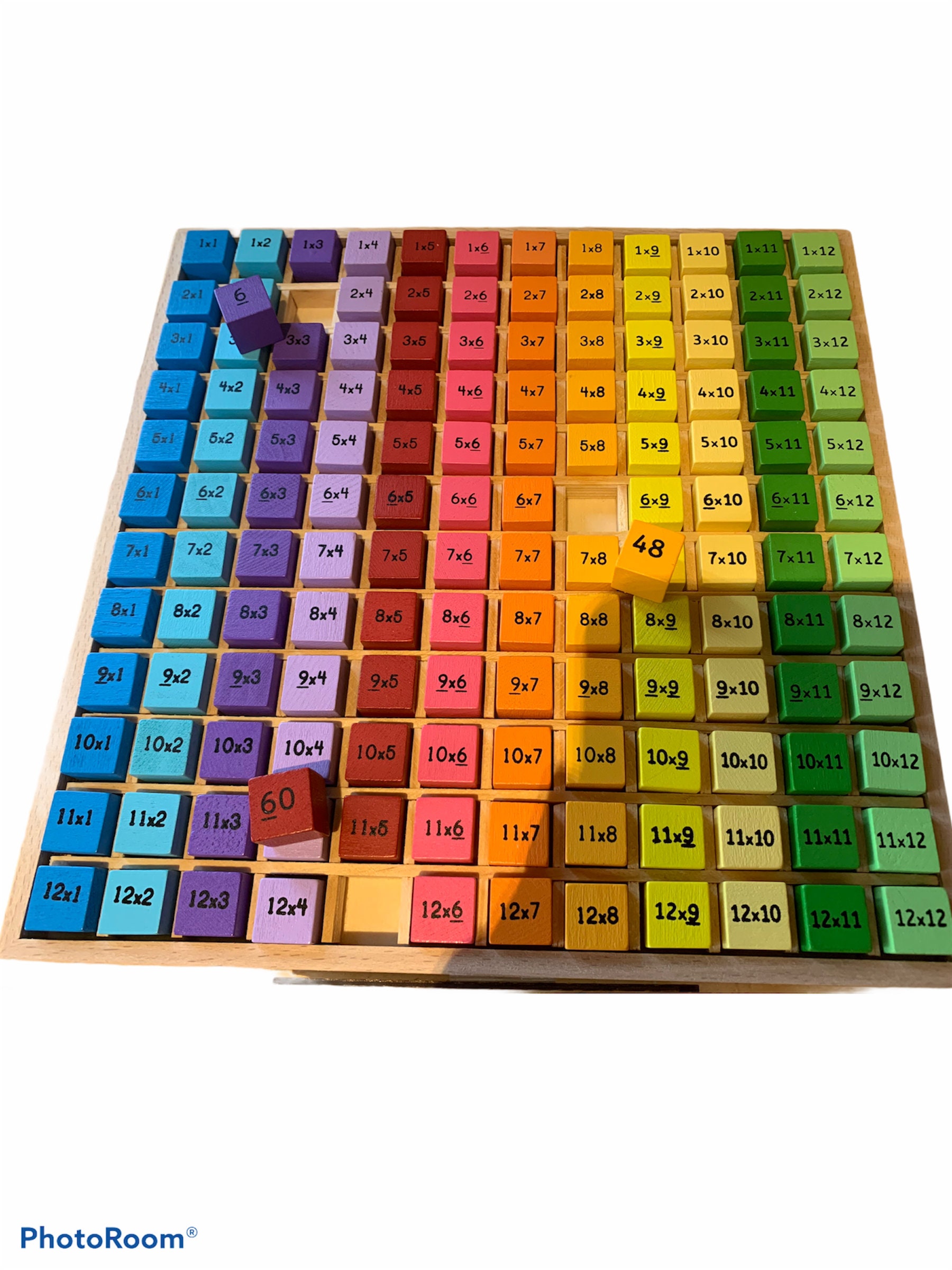 Personalised Wooden Times Table Tray Game Wooden Educational - Etsy UK