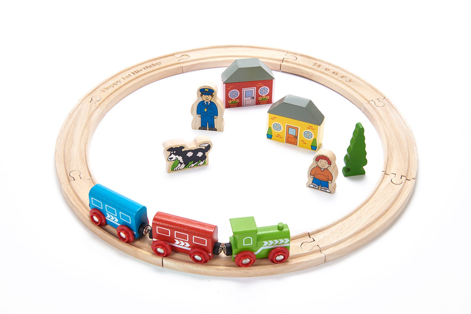 Personalised Wooden Train My First Train Set Toy Train - Etsy UK