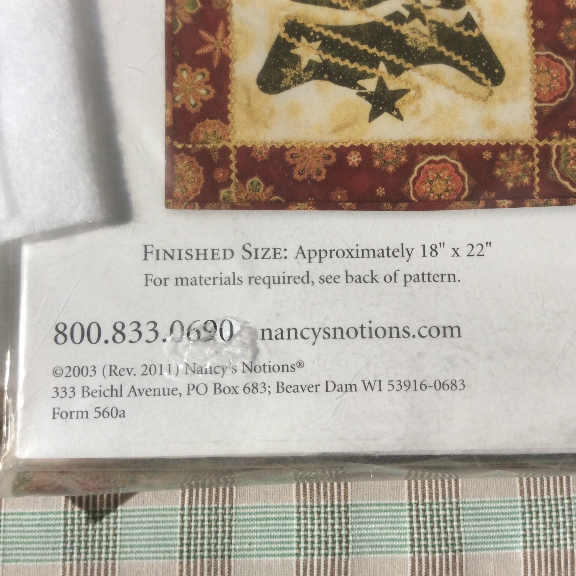 Sewing With Nancy sew Festive Tree Wall Hanging Kit - Etsy