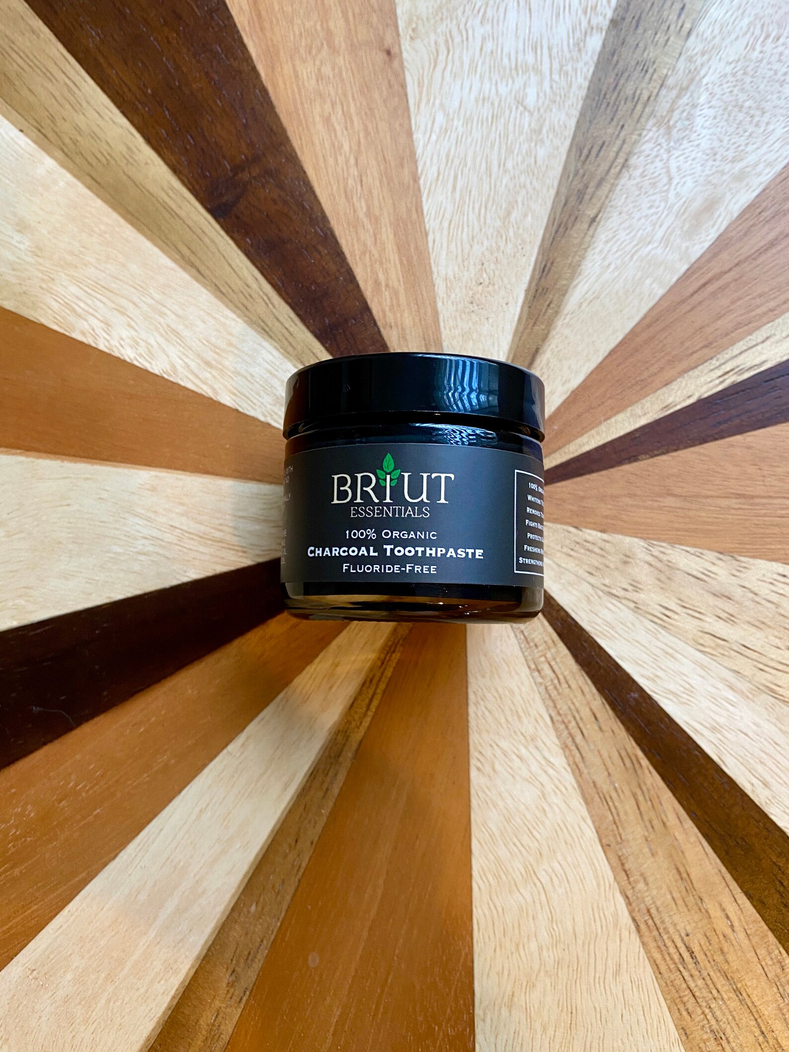 100% ORGANIC Charcoal Toothpaste & Biodegradable Bamboo Toothbrush ...