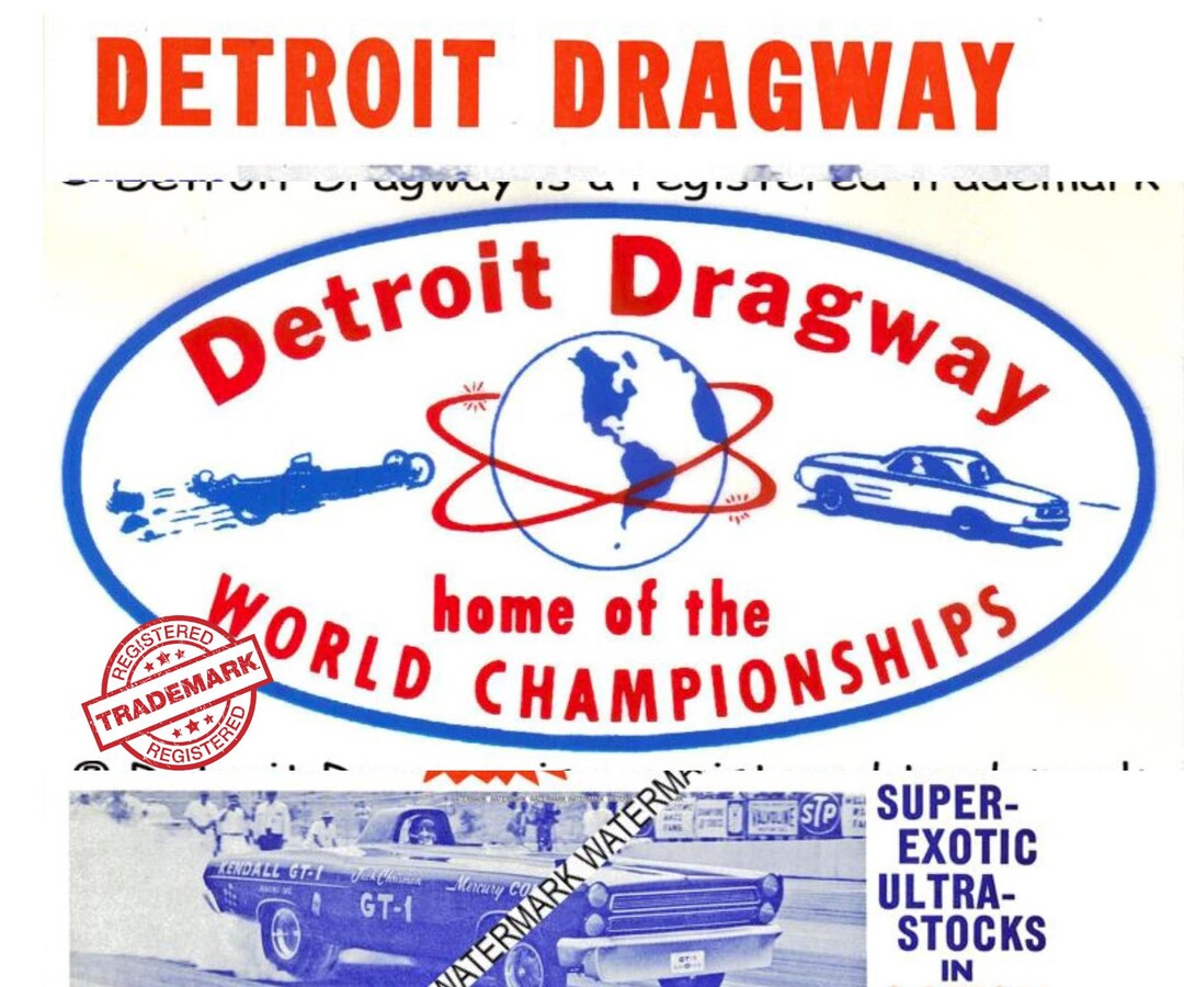 Detroit Dragway® Home of the World Championships Sticker/decal - Etsy