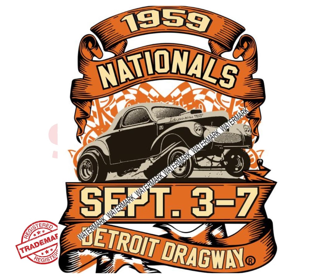 Detroit Dragway® 1959 Nationals Decal/sticker - Etsy