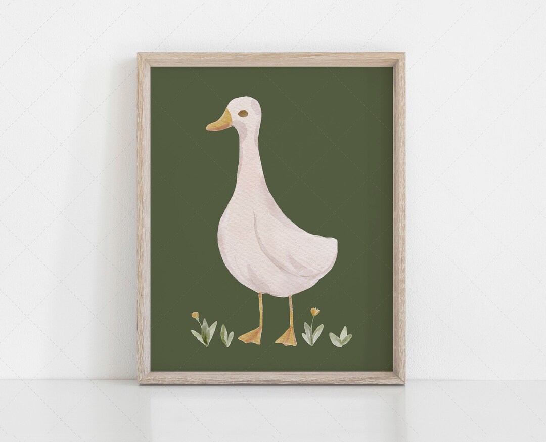 8x10 Silly Goose Wall Art, Silly Goose Birthday Poster, Nursery Decor ...