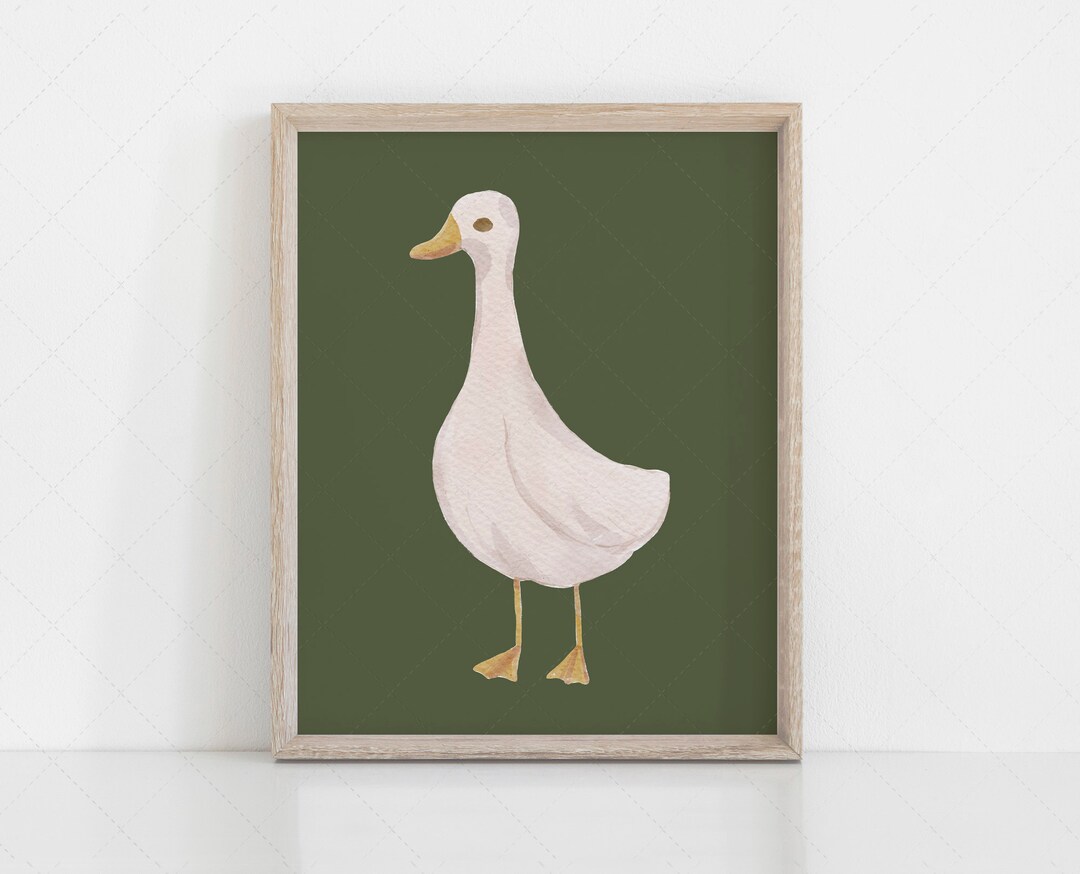 8x10 Silly Goose Wall Art, Silly Goose Birthday Poster, Nursery Decor ...
