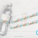 Beach Theme Water Bottle Label, for Any Event, Party Decoration, Coral ...