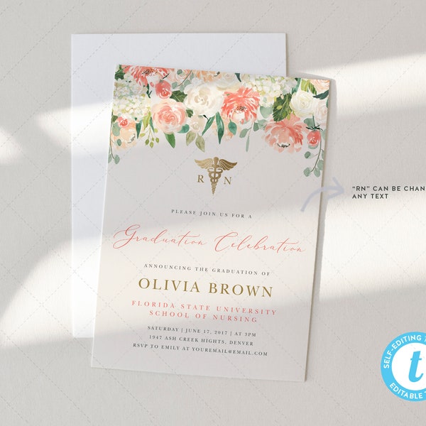 Nurse Practitioner Graduation Invitations - Etsy