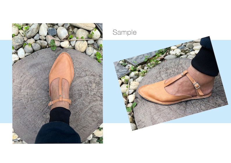 T-bar Pointed-toe Leather Sandals Shoemaking Pattern - Etsy