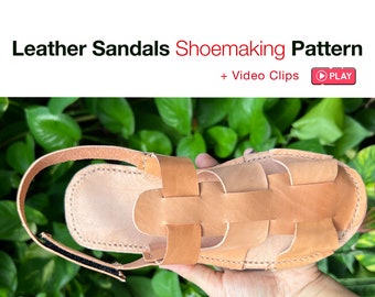 Leather Sandals Printable Pattern DIY Handmade Shoemaking - Etsy