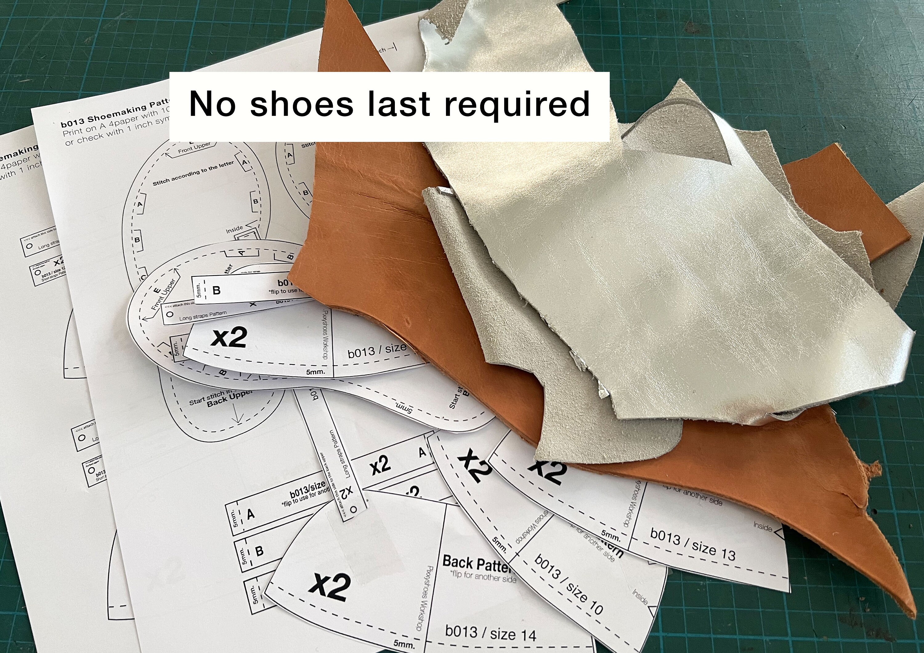 Leather Sandals Printable Pattern DIY Learn Handcrafting Shoemaking ...