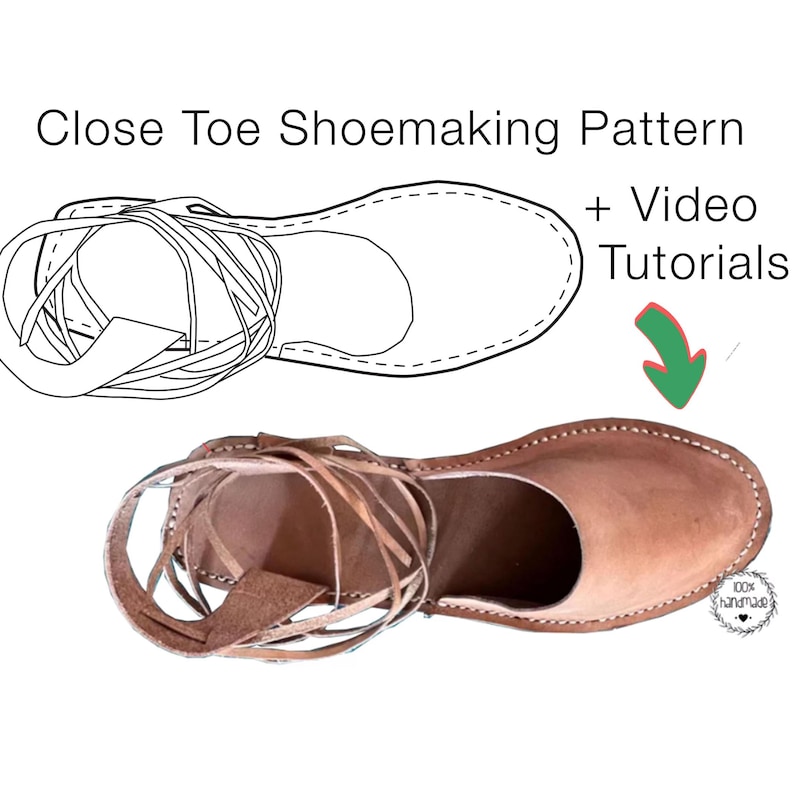 Leather Closed Toe Wedge - Etsy