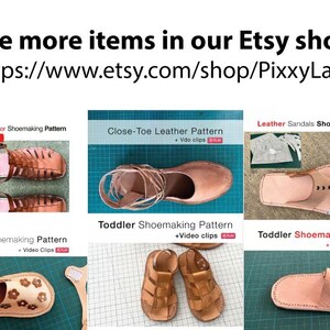 Closed-toe Leather Printable Pattern DIY Customize Shoemaking Online ...