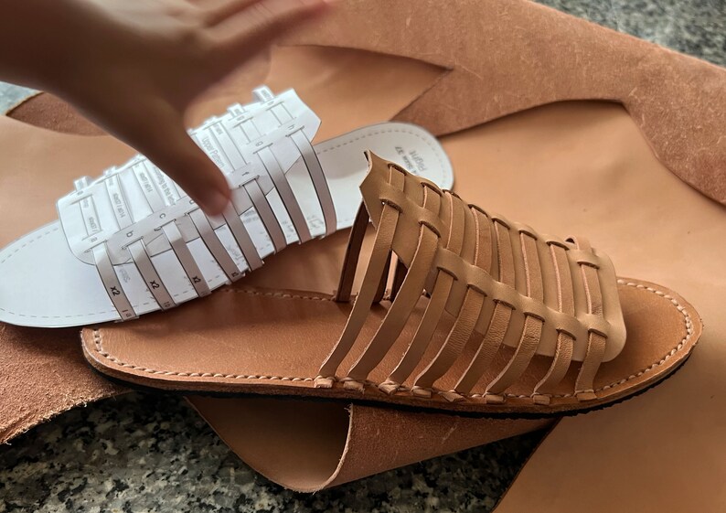 Leather Weave Sandals Printable Pattern DIY Learn Handmade - Etsy