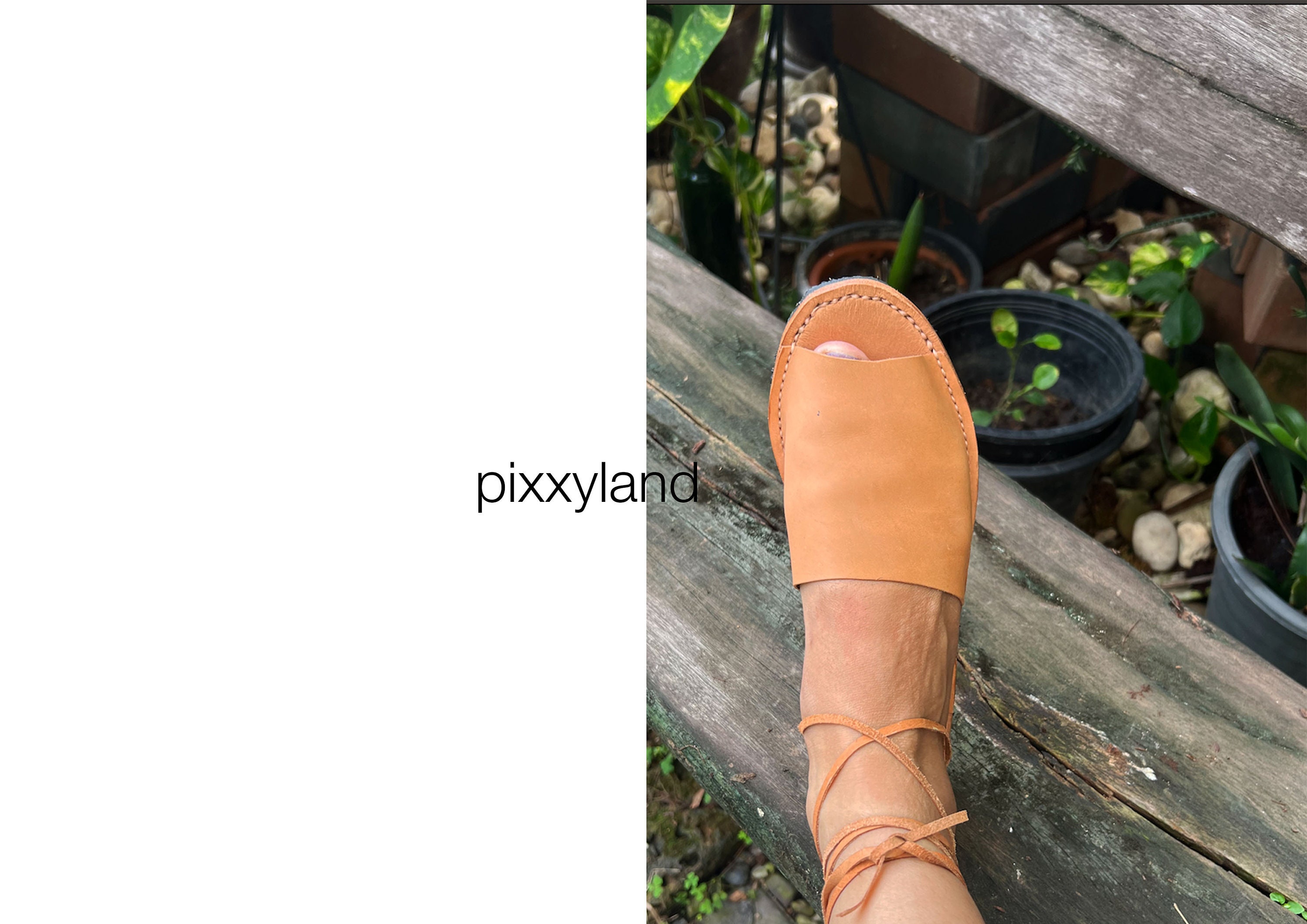 Open-toe Leather Sandals Printable Pattern DIY Customisable Shoemaking ...