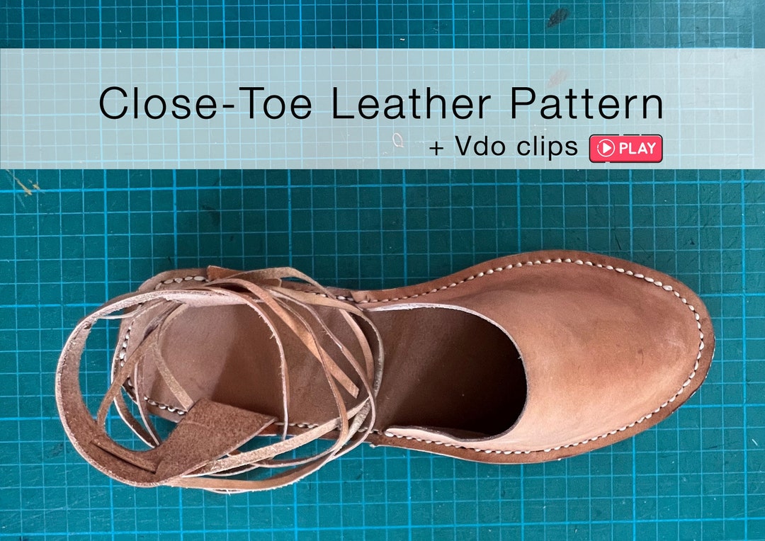Women Closed-toe Leather Sandals Shoemaking Pattern Fun to Make!! - Etsy