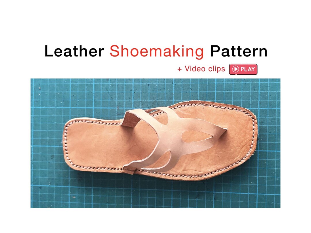 Leather Sandals Printable Pattern Learn DIY Handcrafting Shoemaking ...